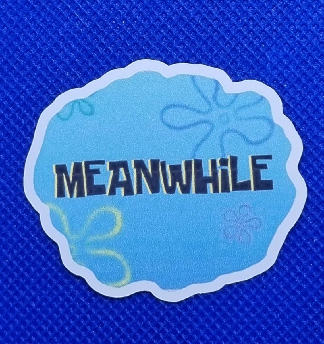 Meanwhile Sticker Spongebob Squarepants Style Cute Funny | Etsy