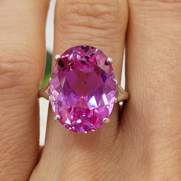 Pink Sapphire Ring - Etsy