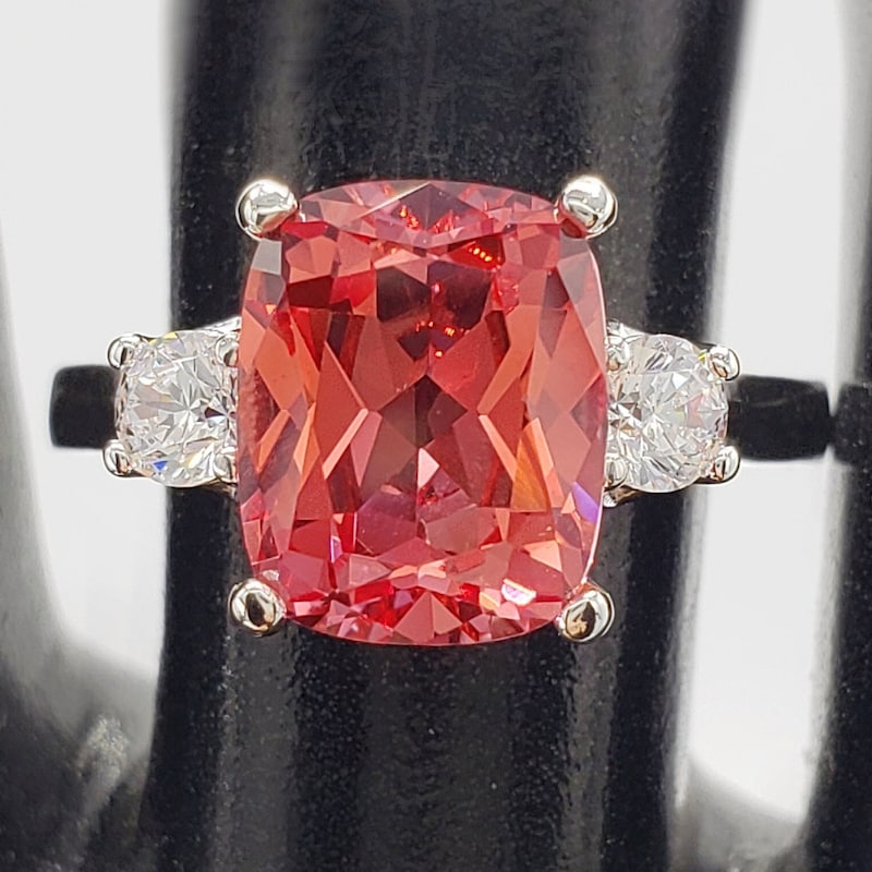 Large Orange Agate Ring - Etsy