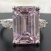 14x10mm Elongated Asscher Cut, Light Pink, Multi-stone Engagement ...