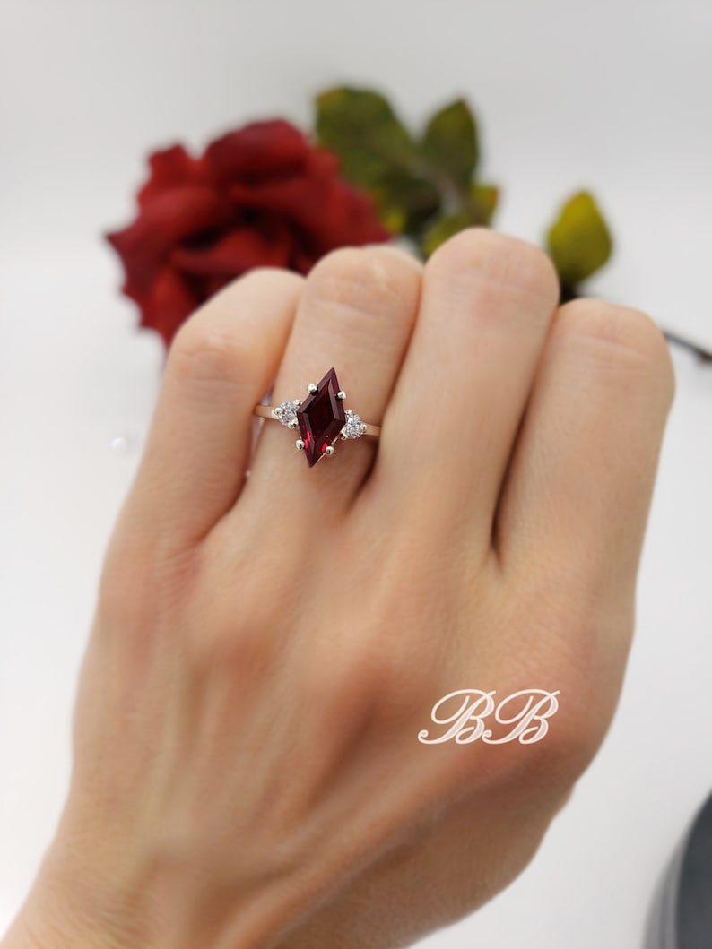 10x5mm 16x8mm Kite Cut Lab-created Red Ruby AAA Quality - Etsy