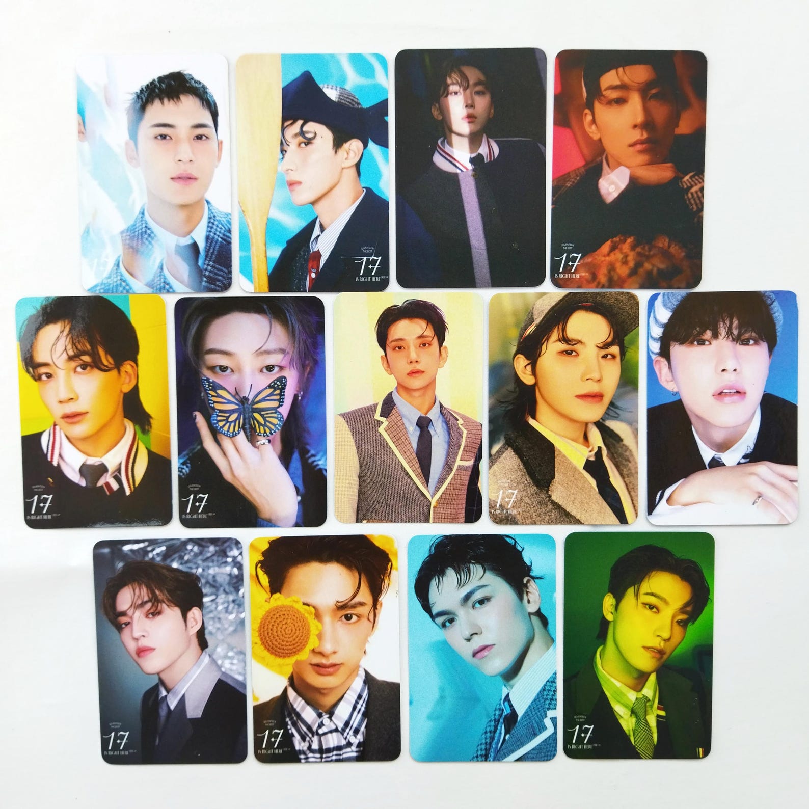 SEVENTEEN BEST ALBUM 17 is Right Here Fanmade Photocards Set of 13pcs ...