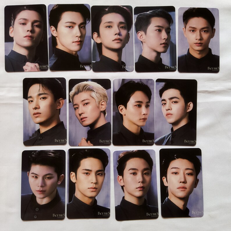 SEVENTEEN Fanmade Photocards Face the Sun Album - Etsy