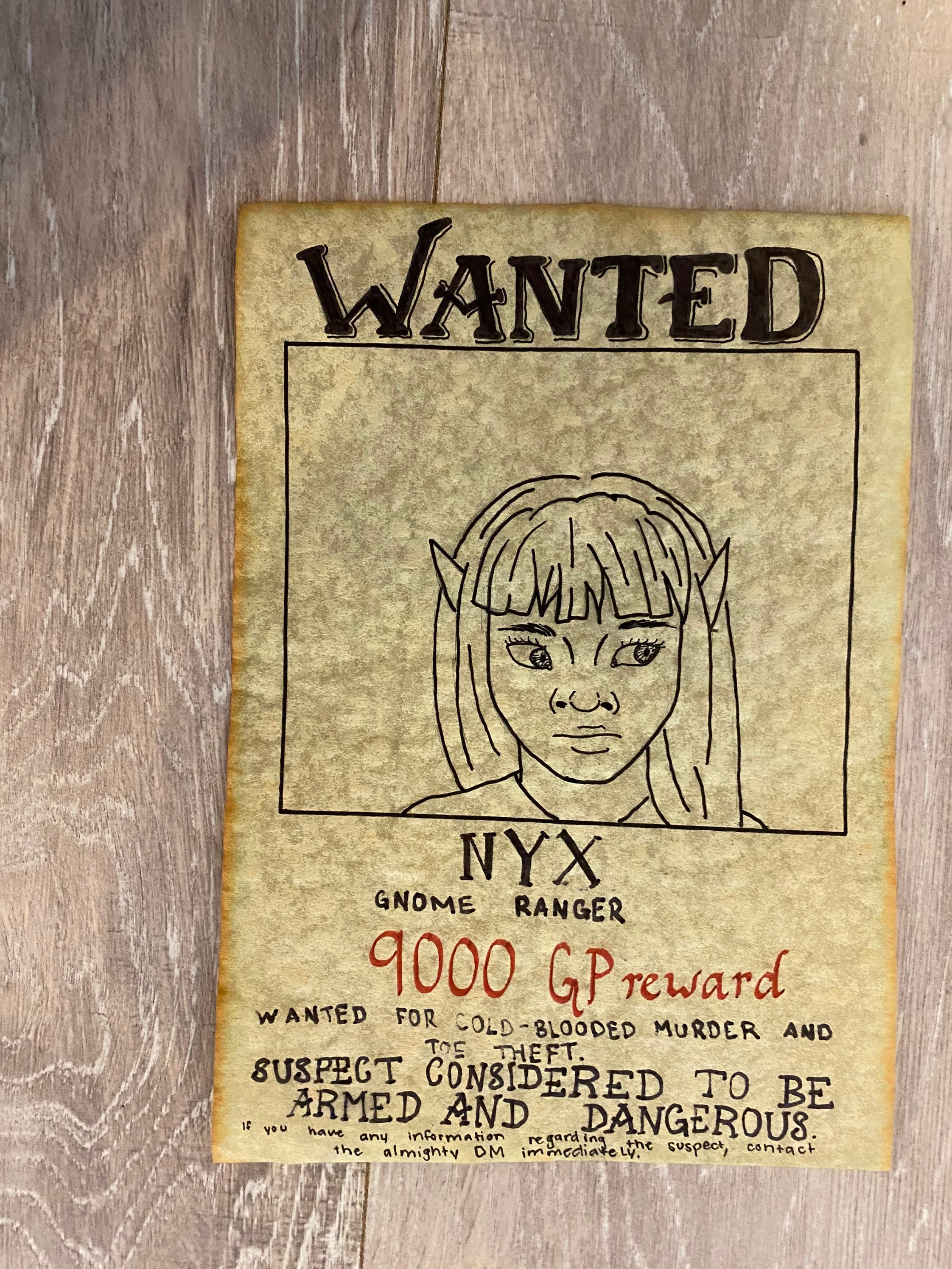 Dungeons and Dragons Custom Wanted Posters - Etsy