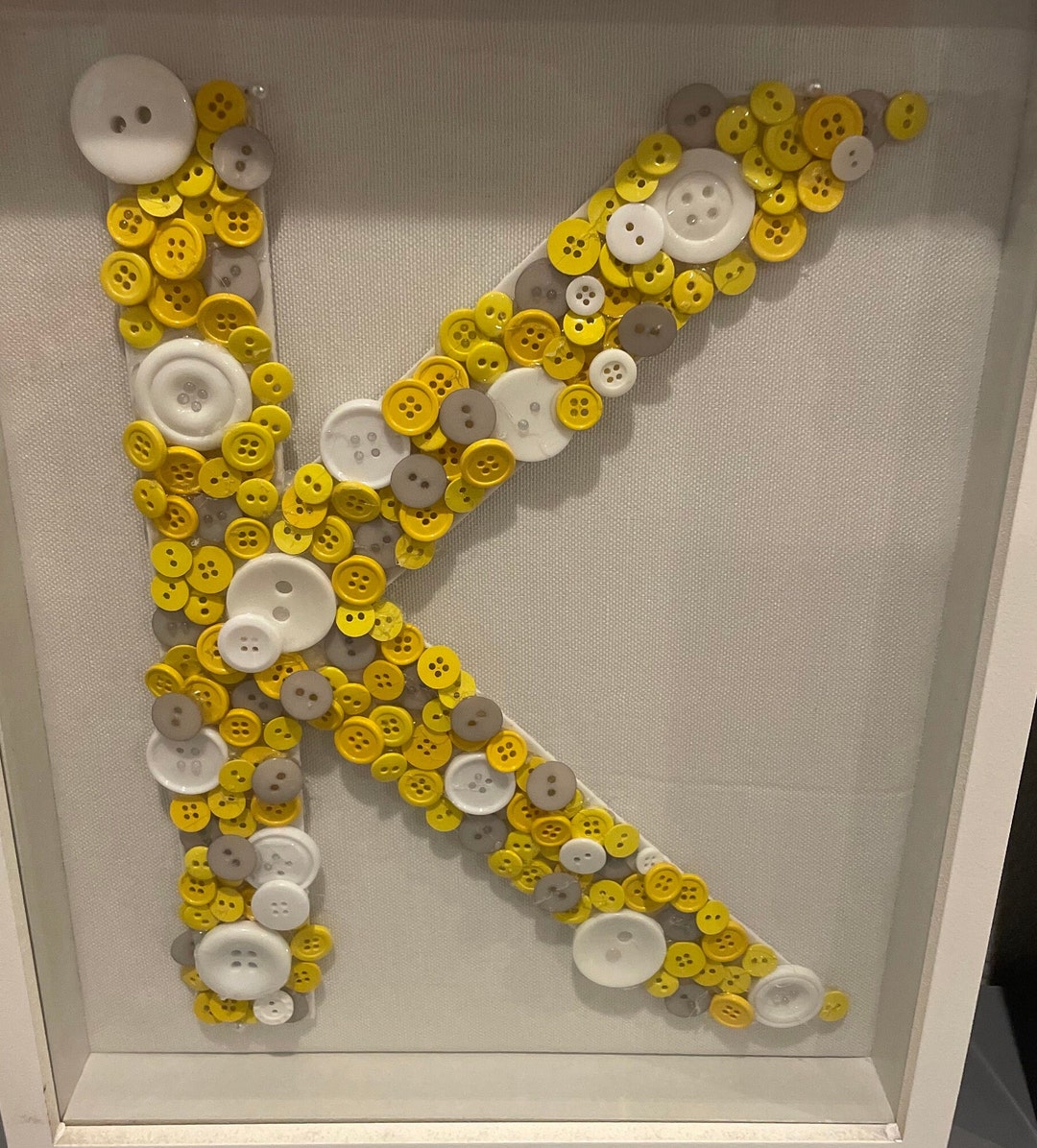 Personalized Button Decor - Etsy