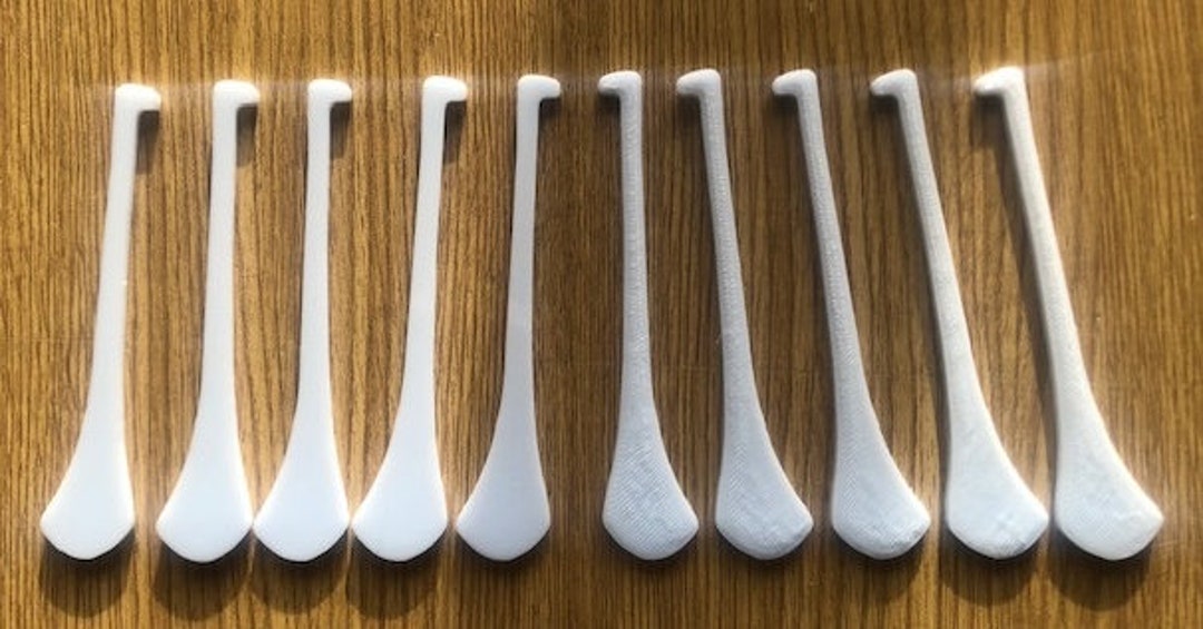 Miniature White Plastic Hurleys 4 Inches X C2.5mm Thick 10 - Etsy