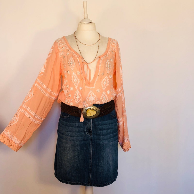 Boho Peasant Blouse - Etsy