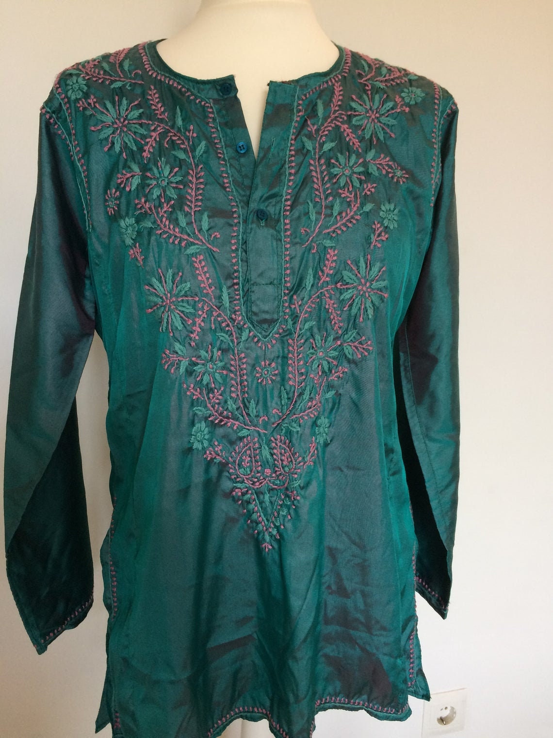 Boho Long Silk Top Boho hippie summer top Boho hippy | Etsy