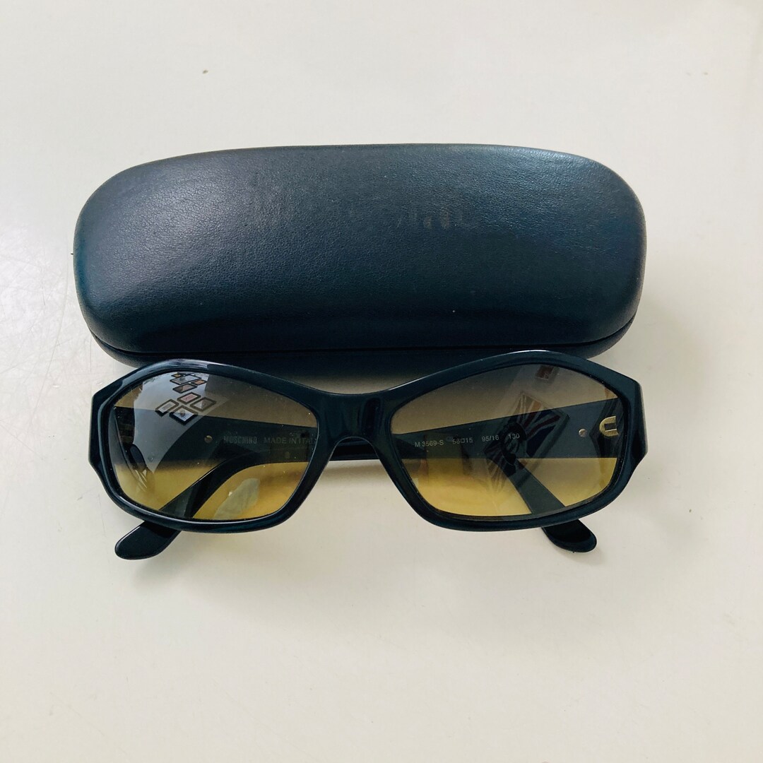 Vintage Moschino Sunglasses,90s Casey Frames,black Retro Classic ...