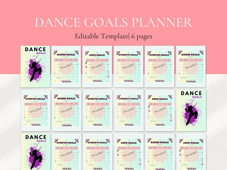 SMART Goal Setting Worksheets for Dancers PDF - Etsy