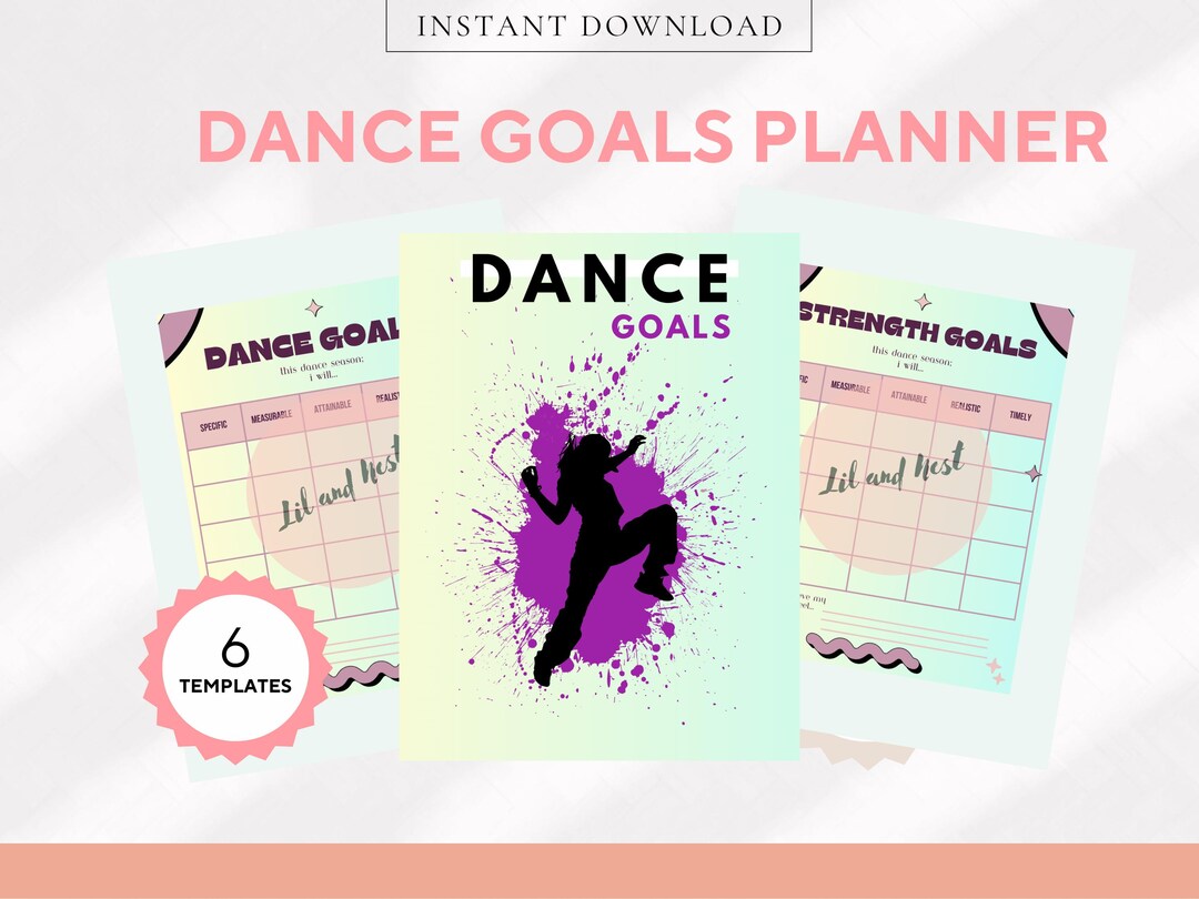 SMART Goal Setting Worksheets for Dancers PDF - Etsy