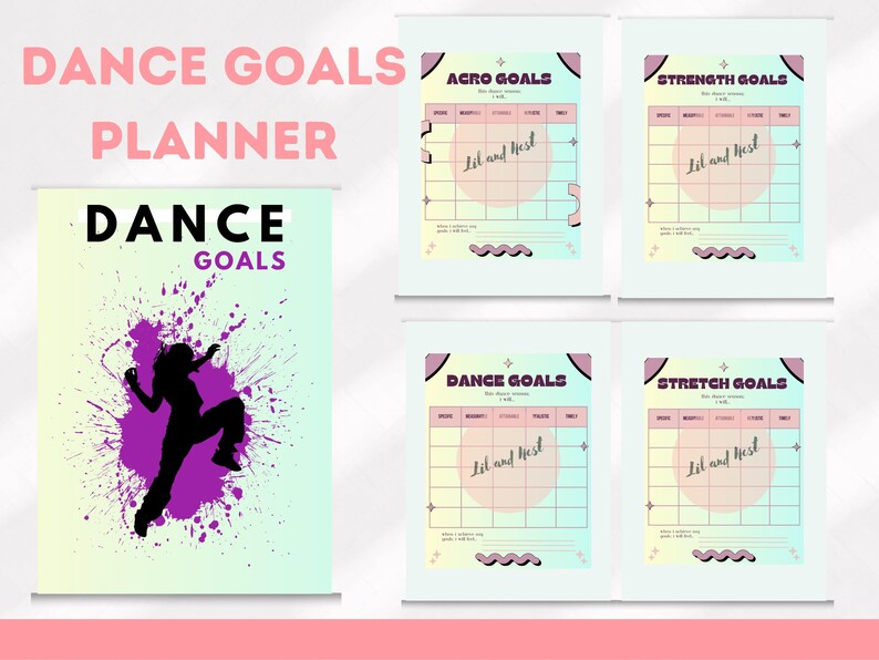 SMART Goal Setting Worksheets for Dancers PDF - Etsy