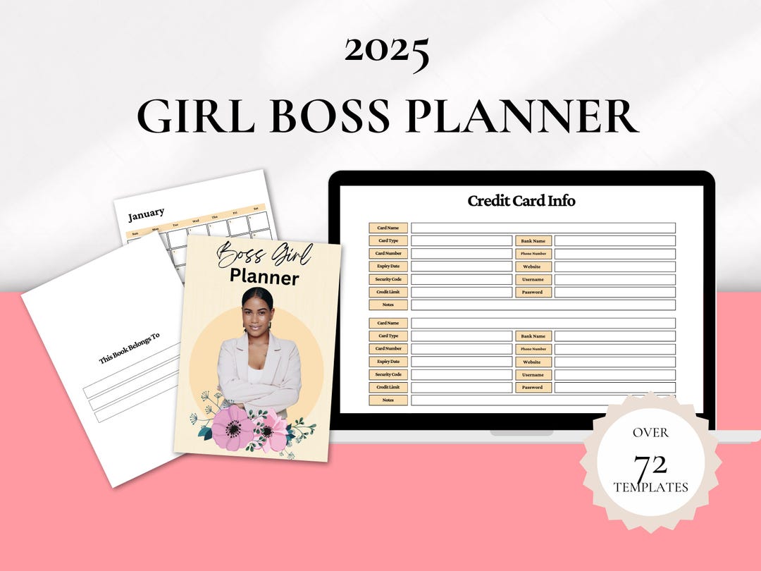 2025 Girl Boss Planner | Weekly Planner | Entrepreneur Journal | Boss ...