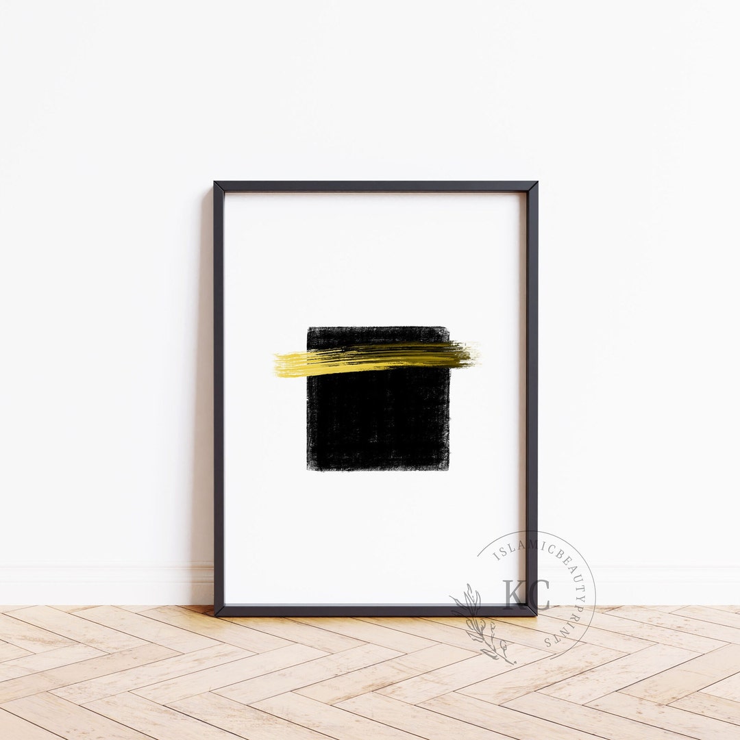Kaba | Kaaba Minimalist Print | Islamic Prints | Islamic Wall Art ...