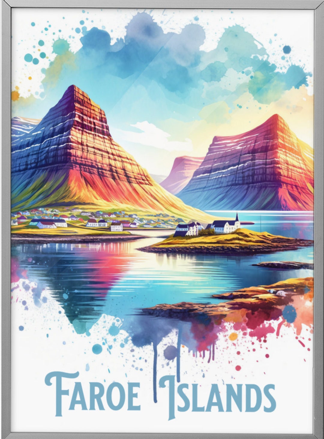 Faroe Islands Poster Faroese Print Digital Download Printable Wall Art ...