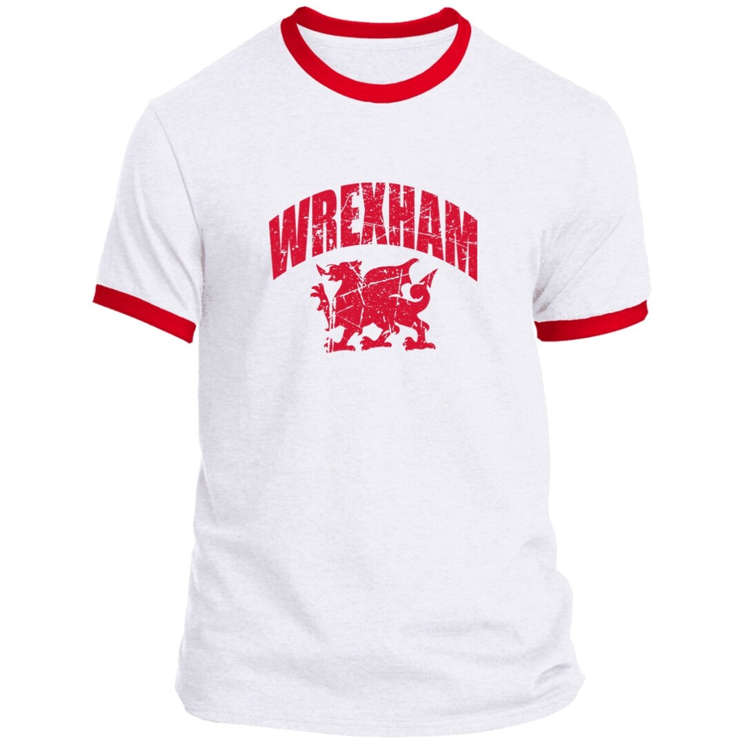 Wrexham Tshirt, Welsh Dragon, Welsh Flag, Gifts for Men, Women, Kids, Students, Football Fans ...