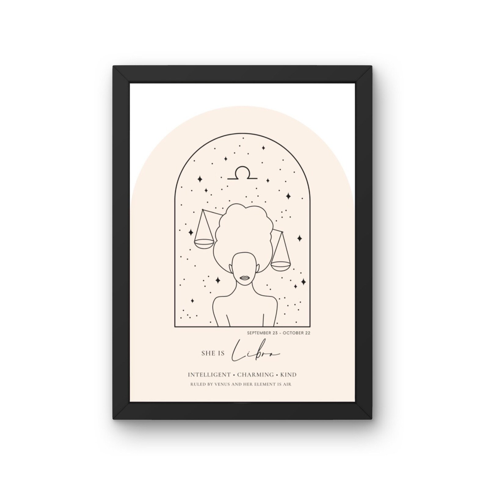 Libra Zodiac Print -printable Digital Copy, Instant Download, Zodiac ...