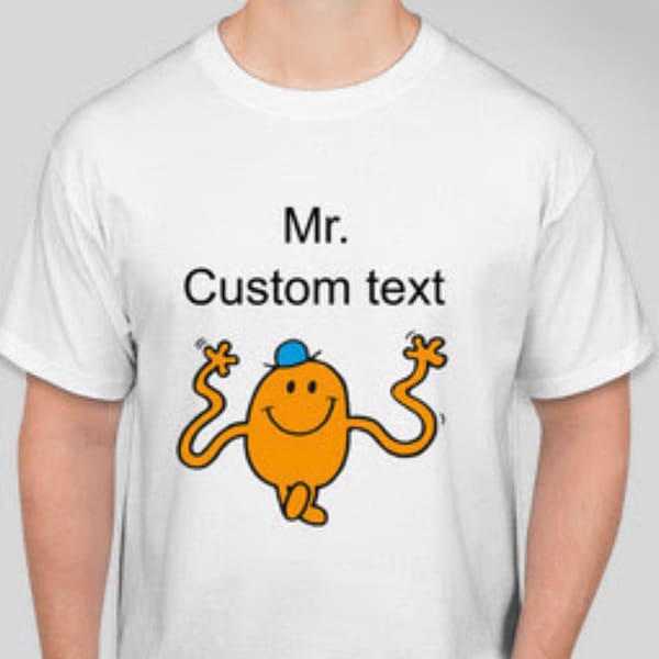 Mr. Men T Shirts - Etsy