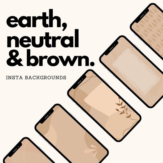 Instagram Story Background Neutral Earth Brown Tone Instagram - Etsy