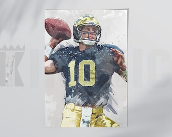 Michigan Wolverines Football Poster - Etsy