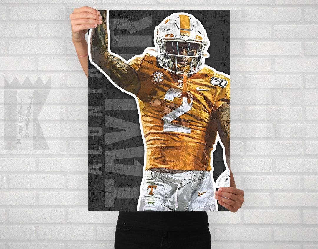 Alontae Taylor Poster/canvas Print Tennessee Art Football - Etsy
