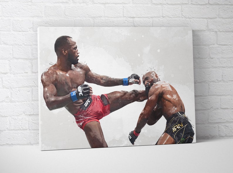 Leon Edwards Kick Knockout Poster/canvas Print UFC - Etsy