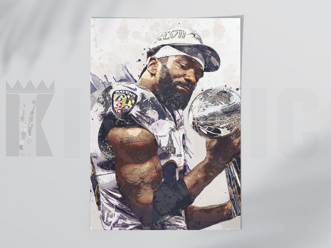Ed Reed Baltimore Ravens Poster/canvas Print Watercolor - Etsy