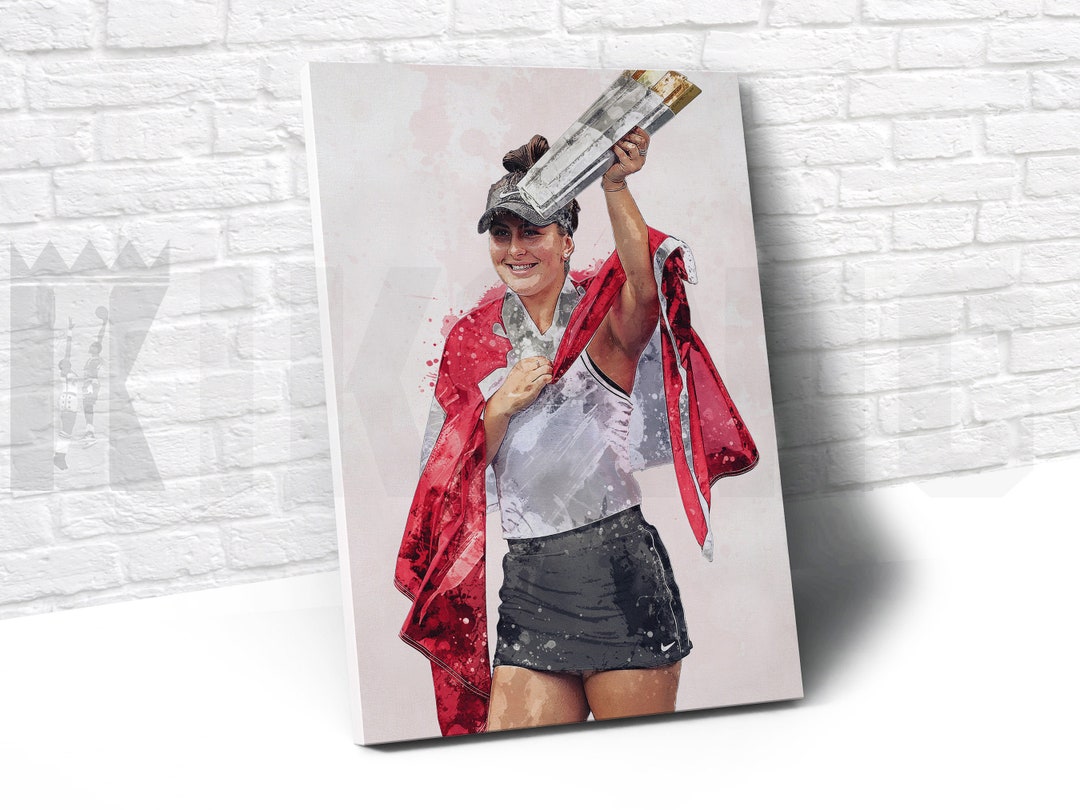 Bianca Andreescu Tennis Poster/canvas Print Watercolor - Etsy