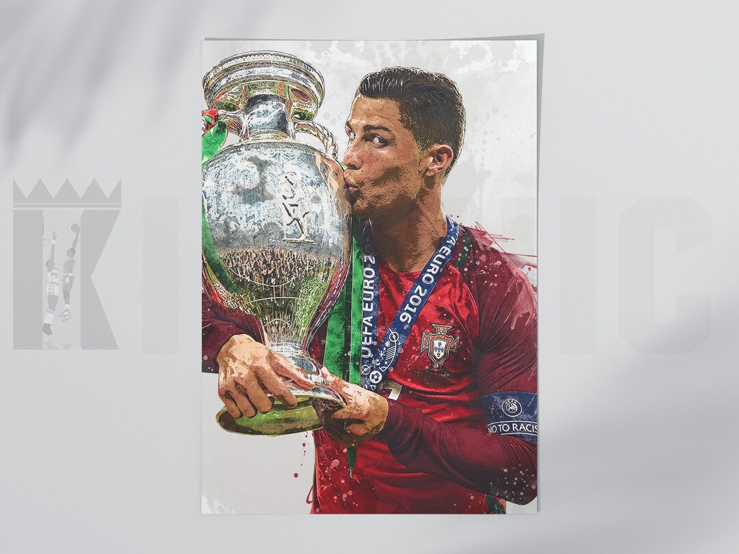 Cristiano Ronaldo Euro 2016 Poster/canvas Print Watercolor - Etsy