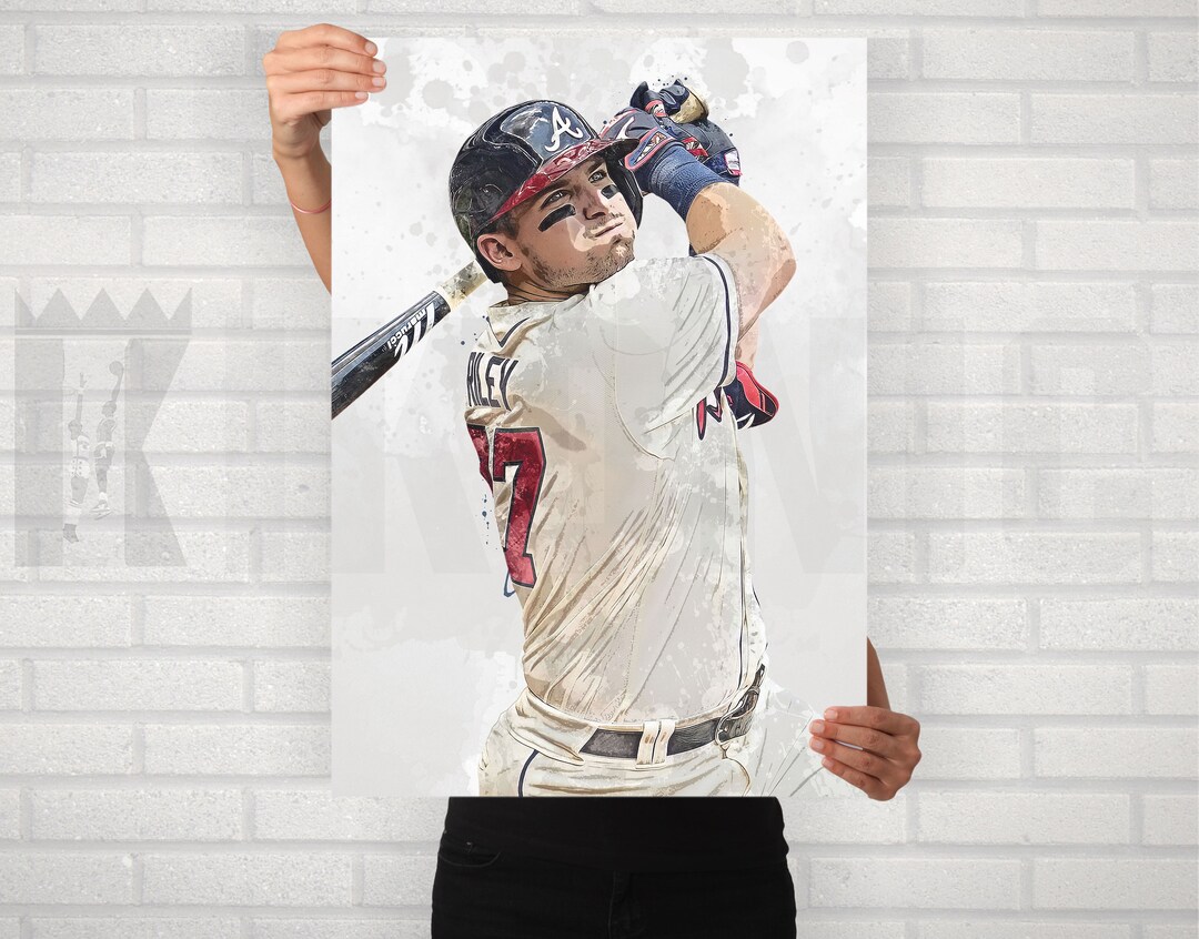 Austin Riley Atlanta Braves Poster/canvas Print Watercolor - Etsy