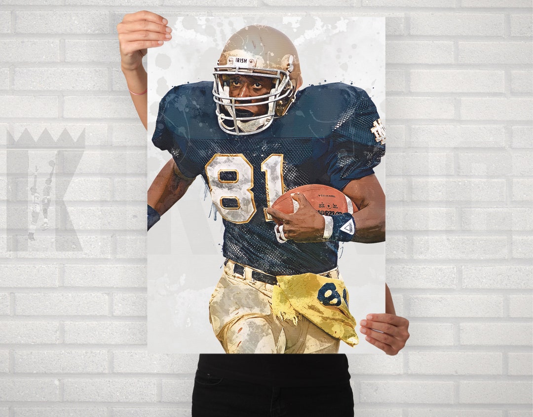 Tim Brown Notre Dame Fighting Irish Poster/canvas Print - Etsy