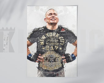 Ufc Gsp Poster - Etsy