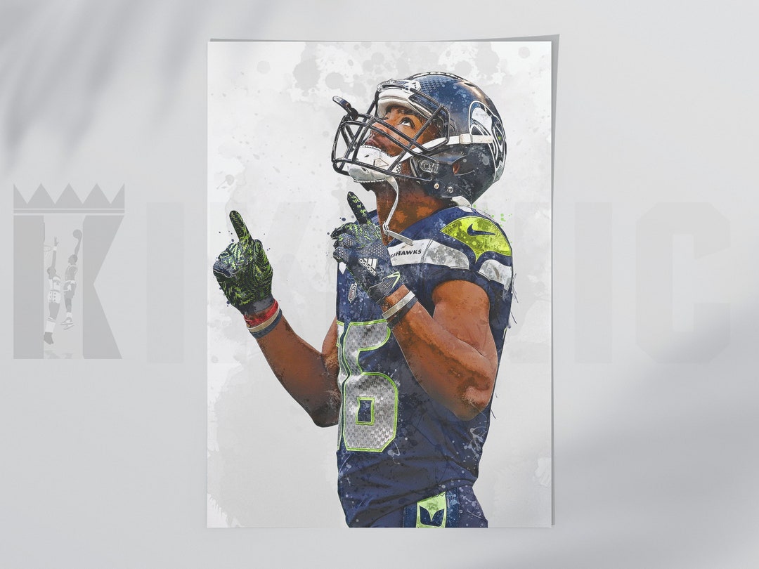 Tyler Lockett Seattle Seahawks Poster/canvas Print Watercolor - Etsy