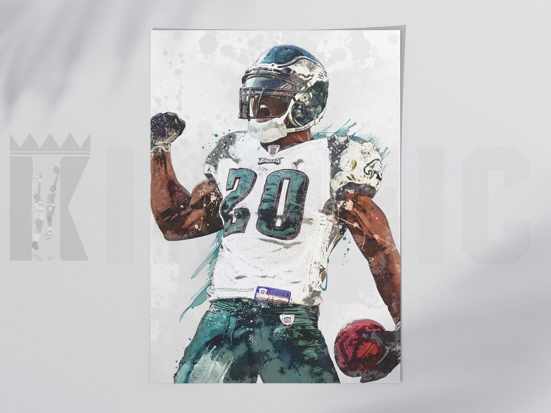 Brian Dawkins Philadelphia Eagles Poster/canvas Print, Watercolor ...