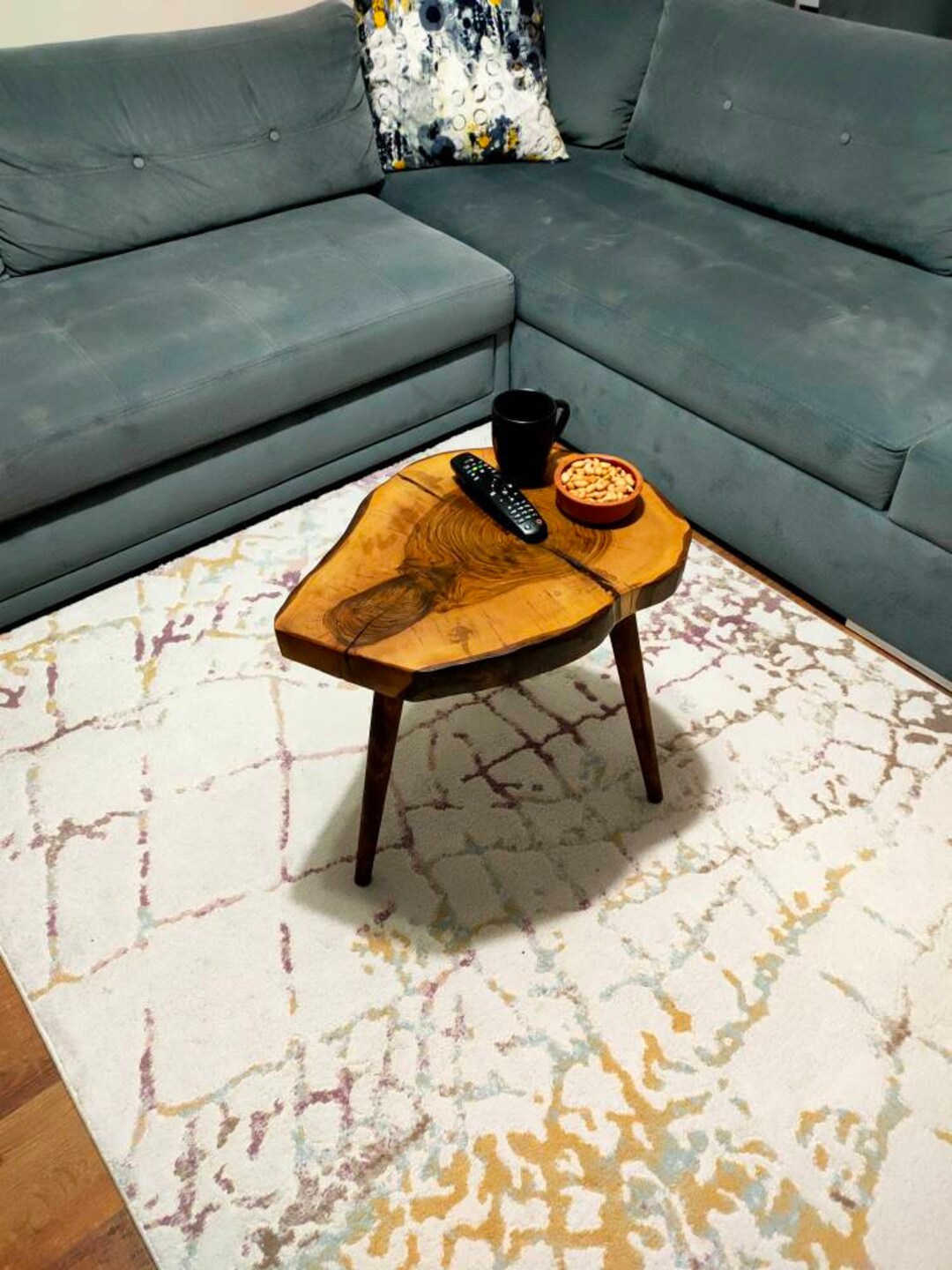 Handmade Furniture Rustic Coffee Table Natural Wood Side Table - Etsy