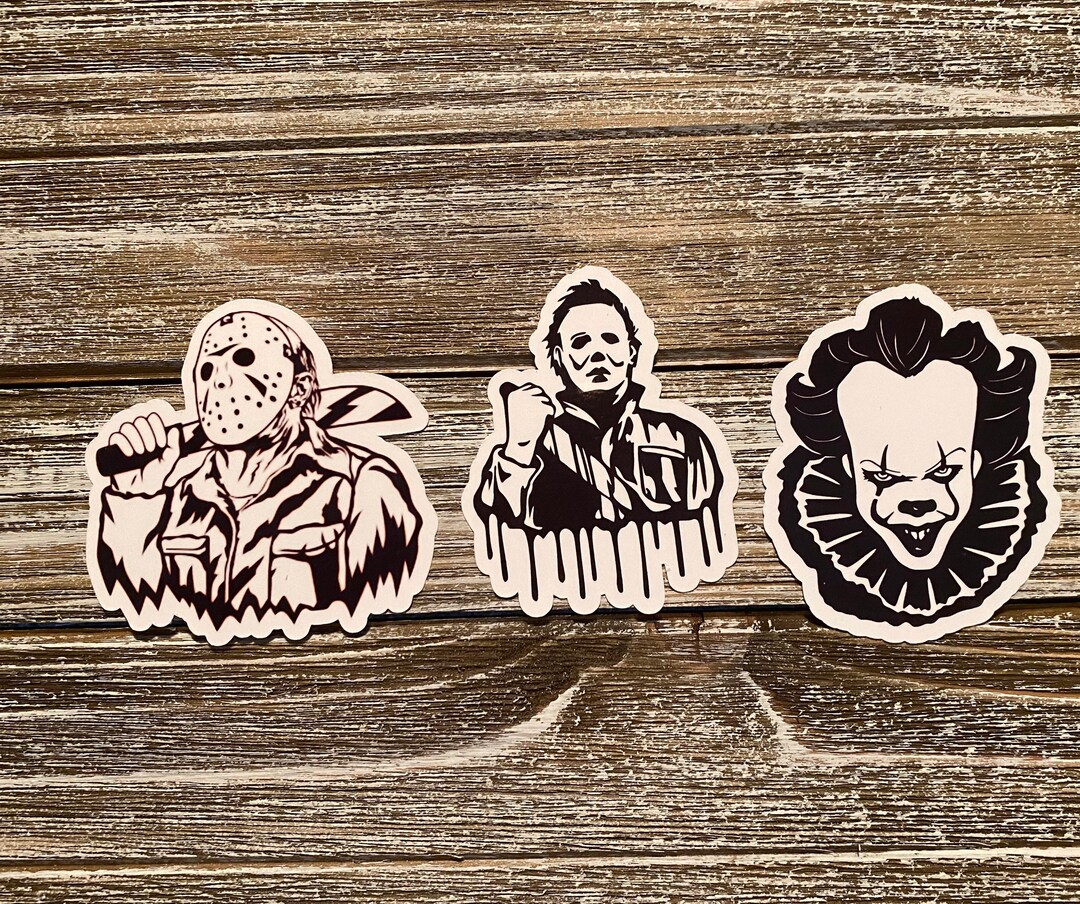 Halloween Horror Besties Stickers - Etsy