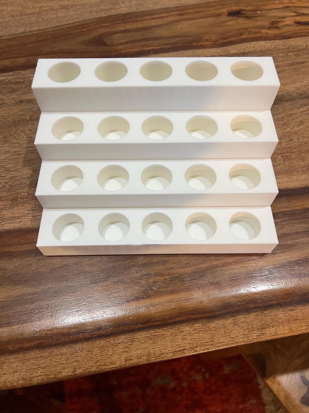 4-row (20-spot) Reagent Holder – 3D Printed (PLA) - Etsy