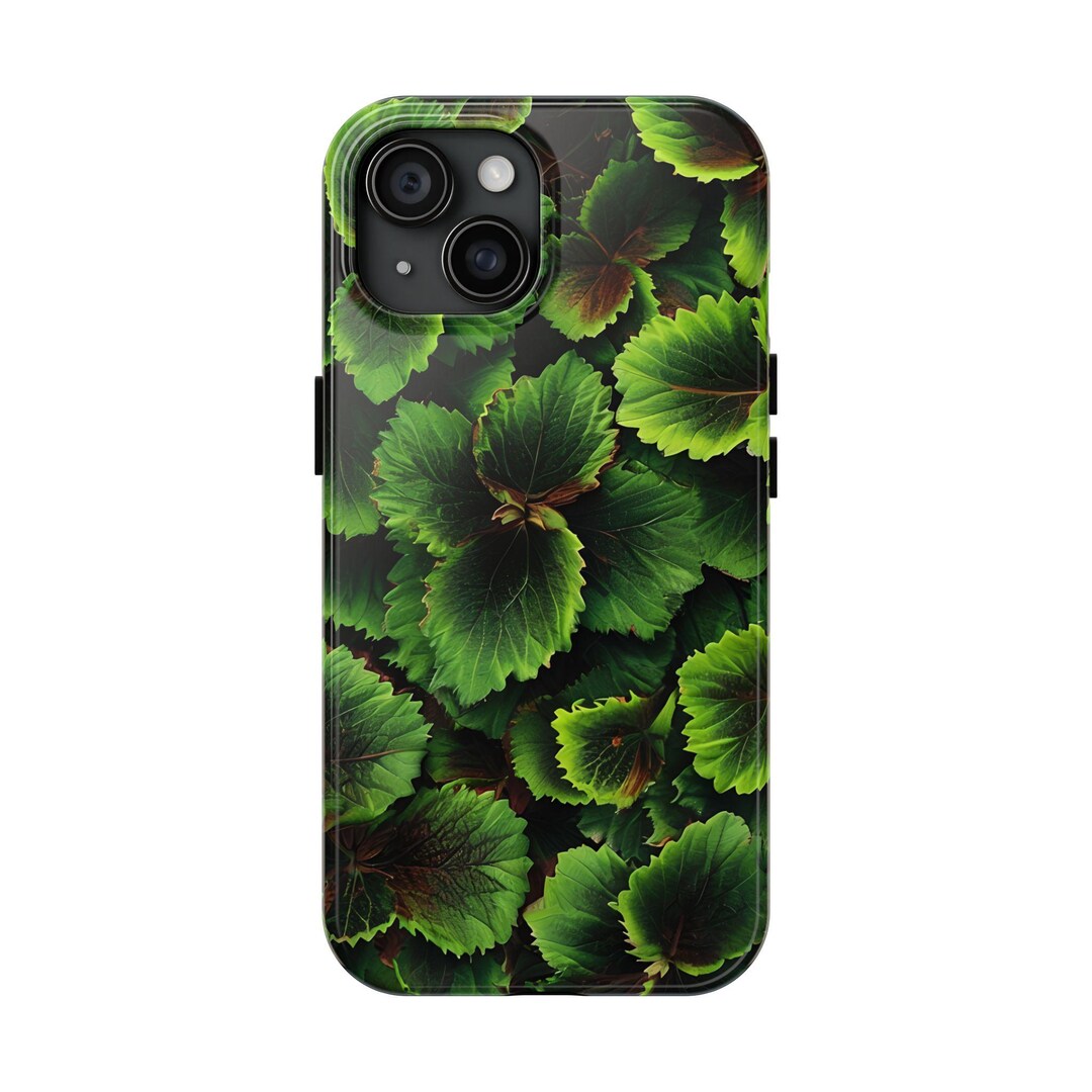 Begonia Leaf Design Phone Case, Tough Durable Nature-inspired Phone ...
