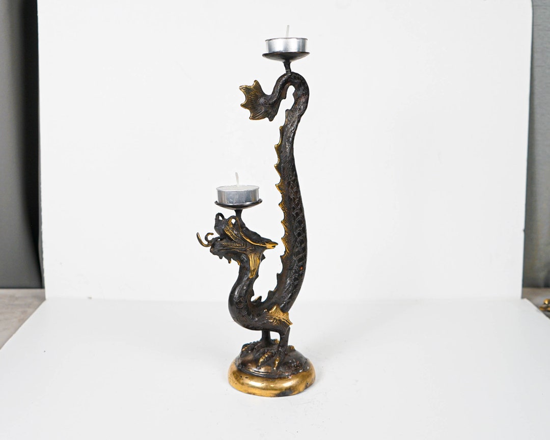 Dragon Candle Holder, 12.1 Figurine, Meditation Room Décor, Kitchen ...