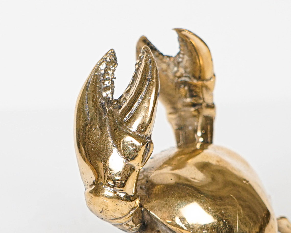 Bronze Crab Statue 3.7 Animal Figurine Ocean | Etsy