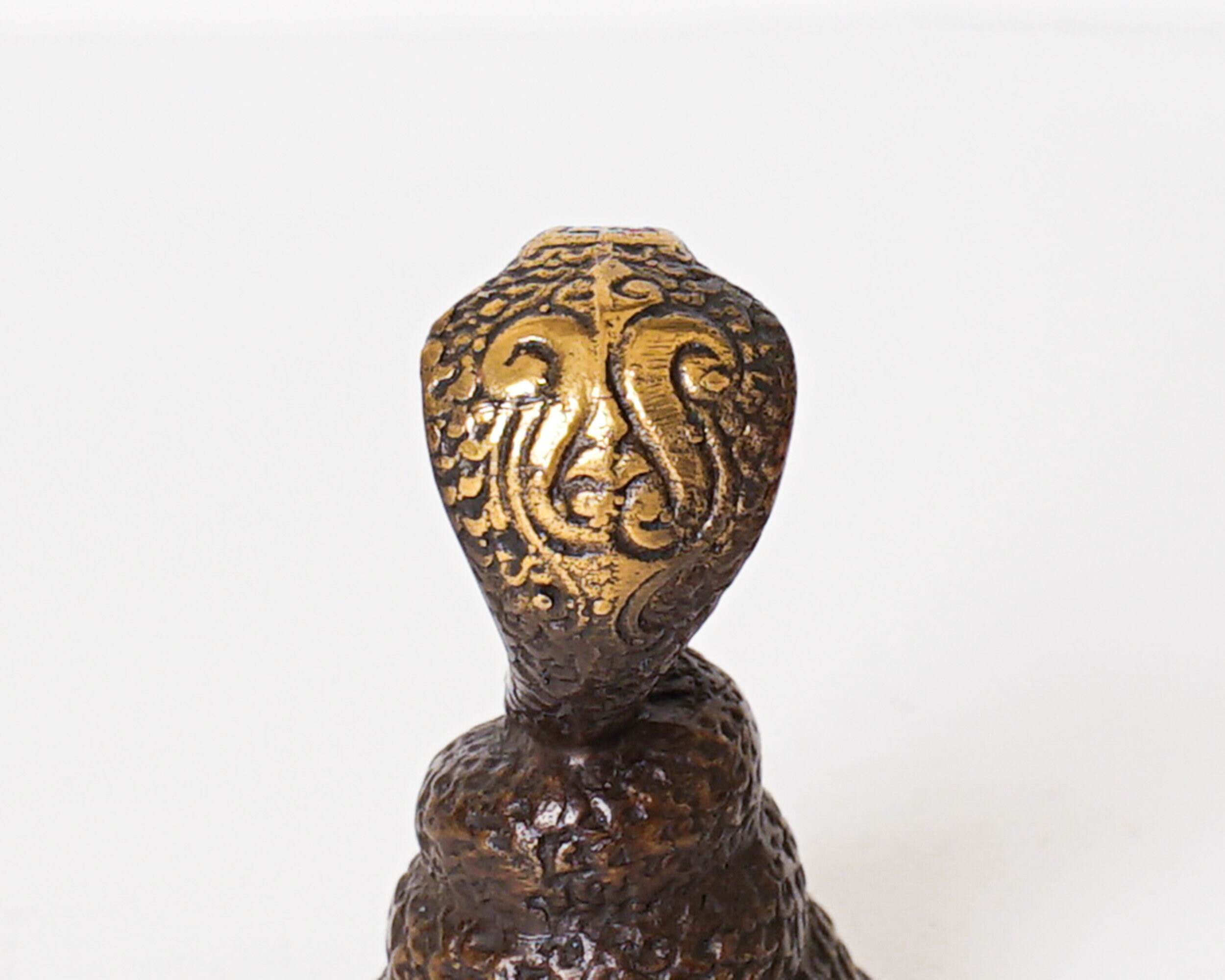 Bronze King Cobra Statue 3 Figurine Hunting Snake - Etsy