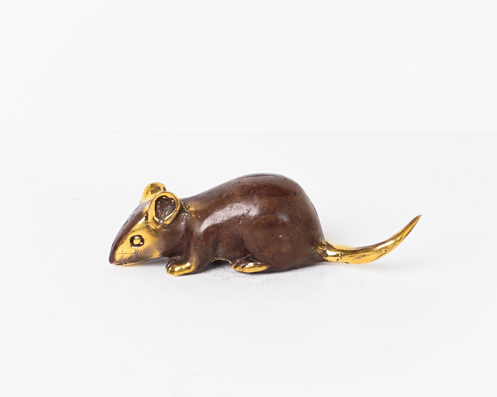 Bronze Mouse Figurine Animal Statue Brass Decor Animal | Etsy