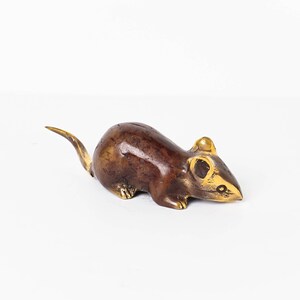 Bronze Mouse Figurine, Animal Statue, Brass Decor, Animal Ornament ...