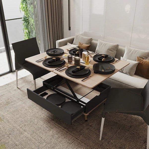 Convertible Coffee Dining Table - Etsy