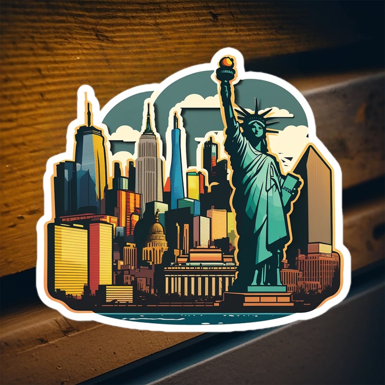 Statue of Liberty Sticker: Showcase Your Patriotism and Love - Etsy