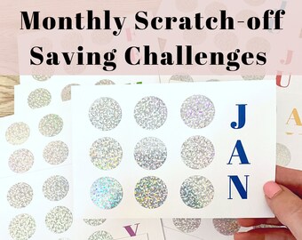 Scratch off Challenges - Etsy