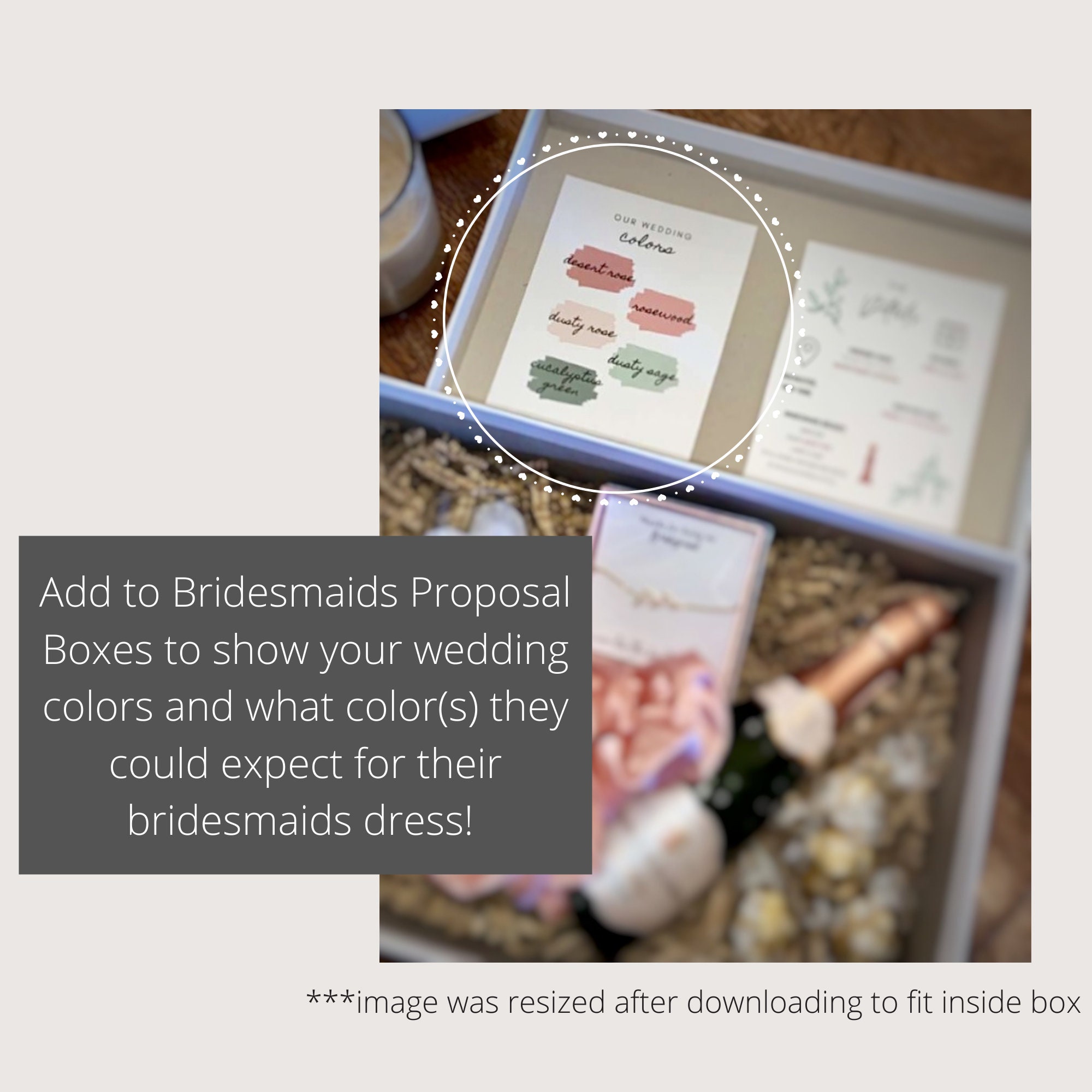 CUSTOM Wedding Colors TEMPLATE | Design in CANVA | Bridal Party Colors ...