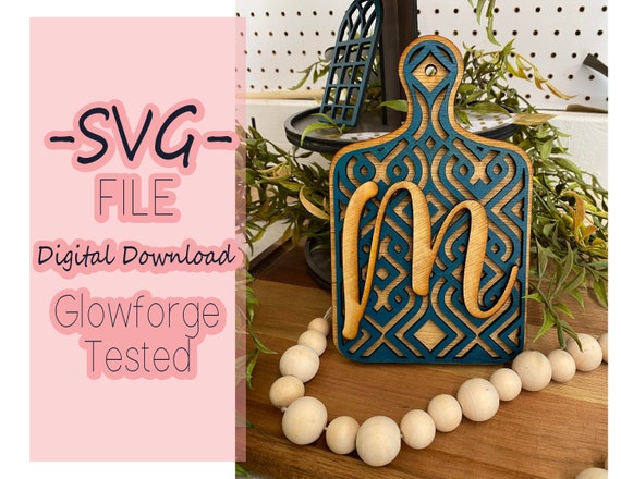 Custom Letter Paddle includes All Letters for Glowforge - Etsy