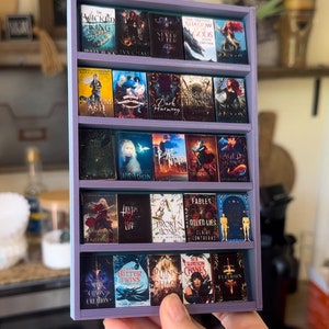 Forward Facing Miniature Bookshelf for 1.1in Tall Books| Mini Bookcase ...