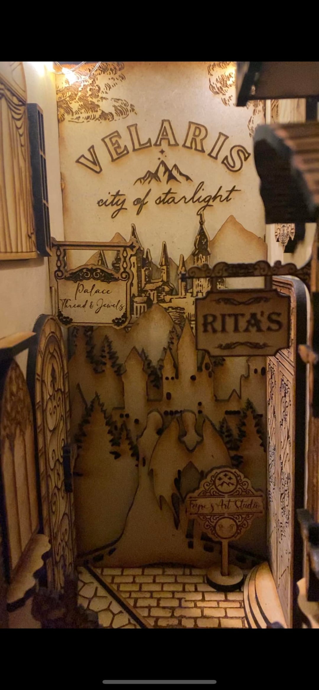 ASSEMBLED Book Nook Acotar Inspired Fantasy Books Silver - Etsy